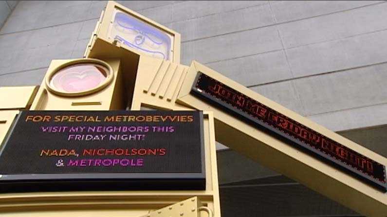 80s art hit Metrobot back downtown for good