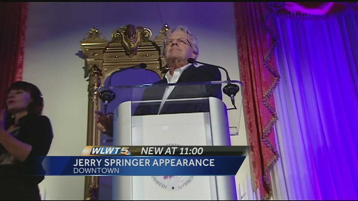 Jerry Springer visits Cincinnati to honor Councilman David Mann
