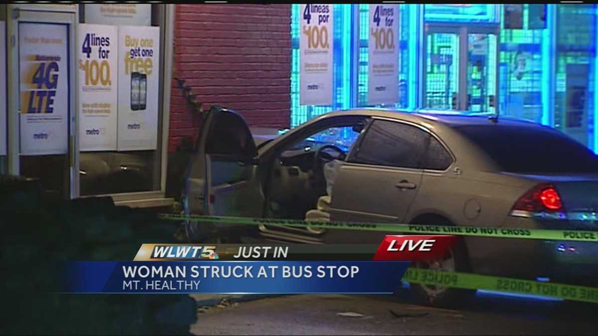 Woman hit by car while sitting at bus stop on Hamilton Avenue