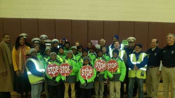 Elementary students participate in safety patrol program
