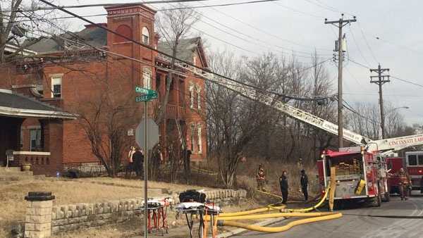 Cincinnati firefighter burned battling fire in Avondale