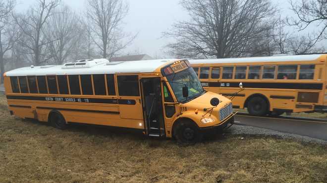 School bus crashes in Warren County; driver injured
