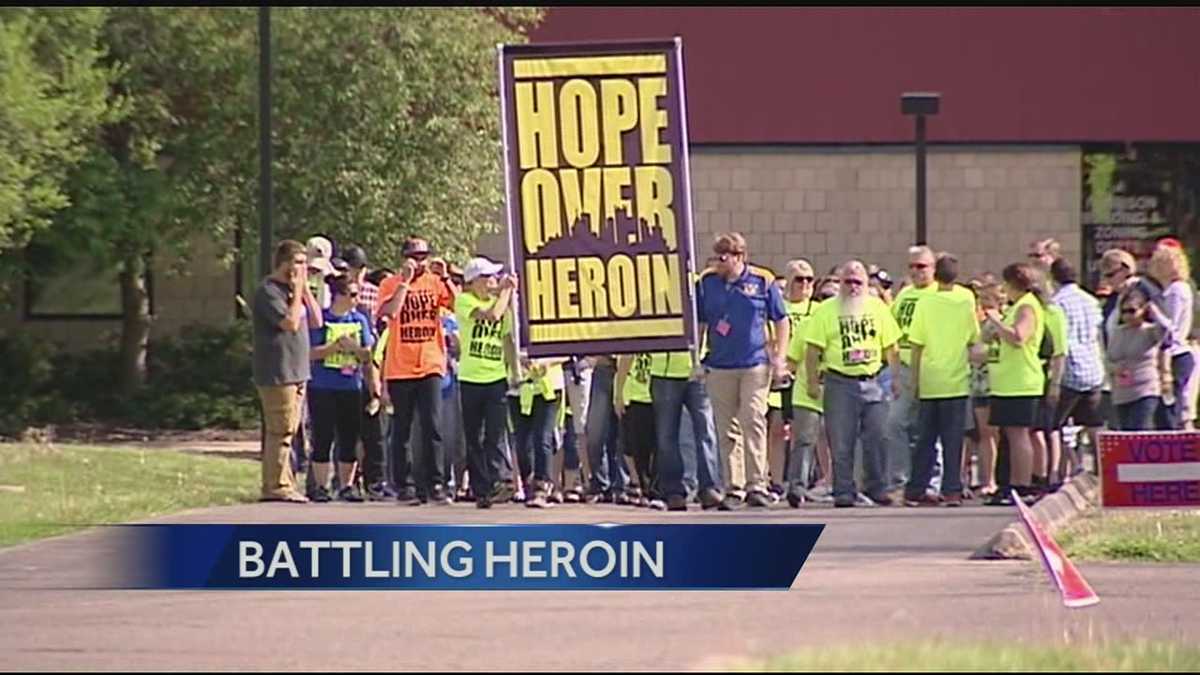 Community marches as part of Hope over Heroin program