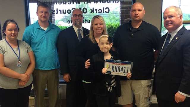 New brain tumor license plates to raise money for pediatric cancer