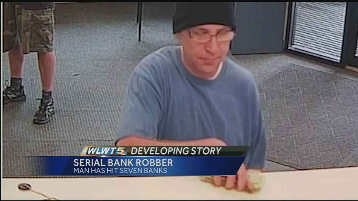 Serial robber hits 7 banks, continues to elude police
