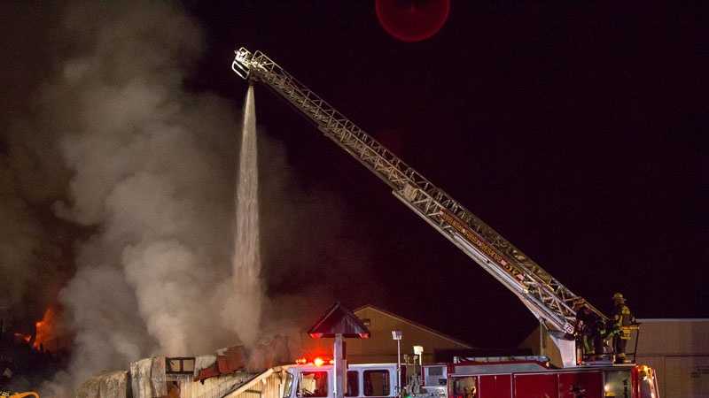 Photos: Aurora lumber yard fire