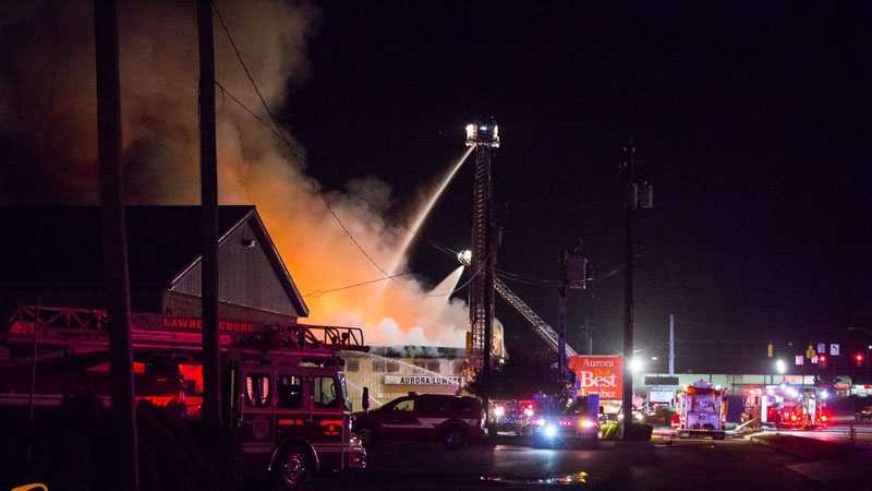 Photos: Aurora lumber yard fire