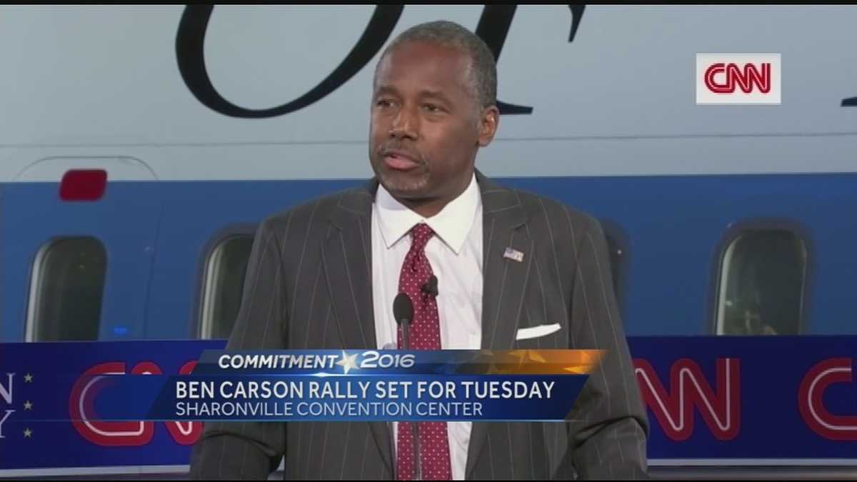 GOP presidential hopeful Ben Carson to hold public rally in Sharonville