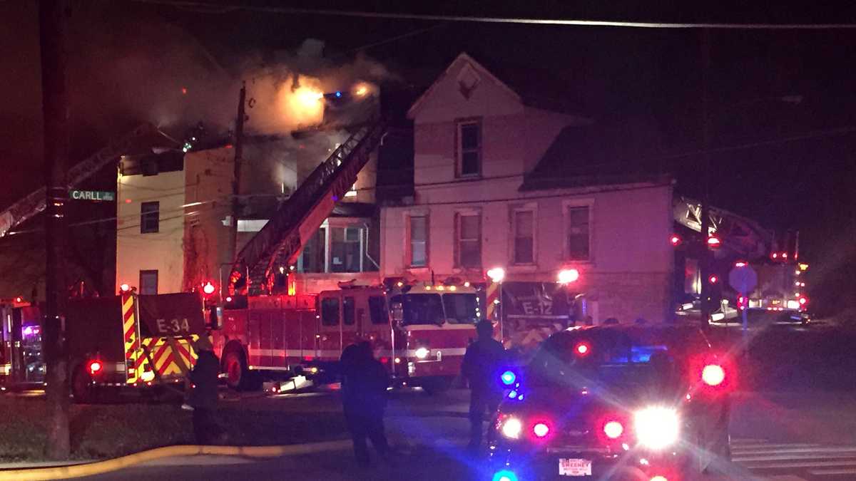 Abandoned house catches fire in North Fairmount