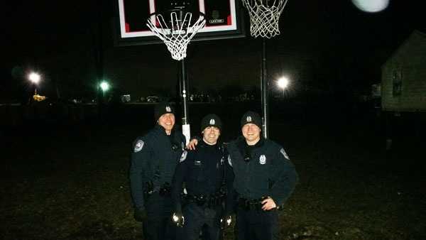 Lockland police upgrade children’s basketball hoop