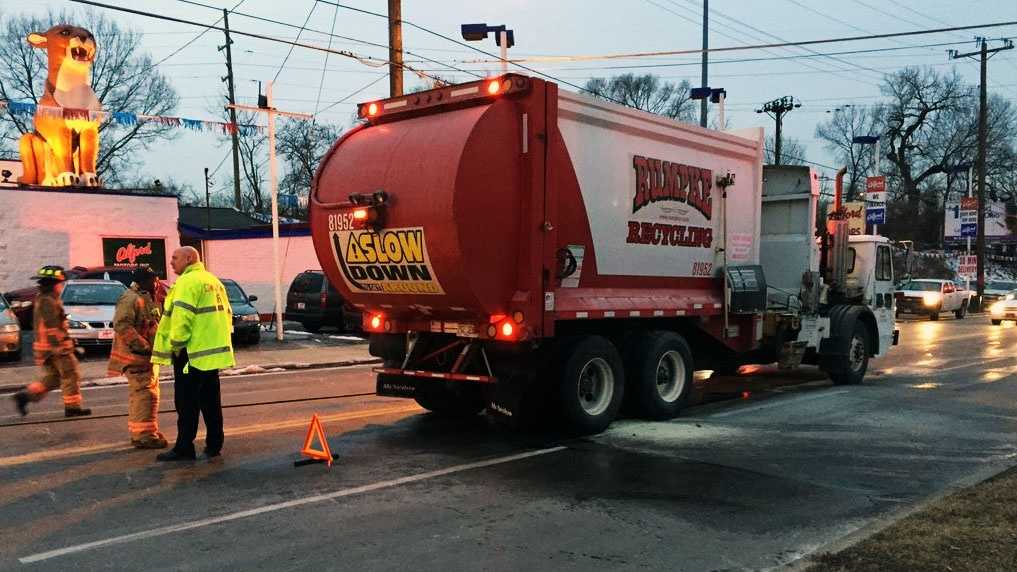 Firefighter suffers minor injuries when truck tire explodes