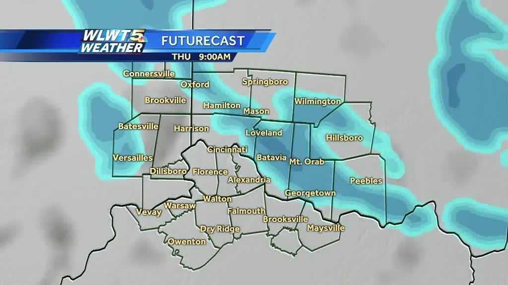 Images: Hour-by-hour forecast for Thursday's snow