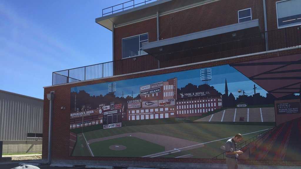 Take a look at the Crosley Field Historic Site