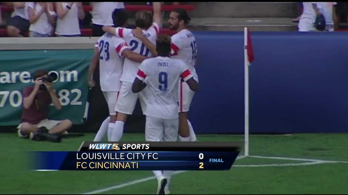 FC Cincinnati snaps Louisville City's unbeaten streak with 2-0 win