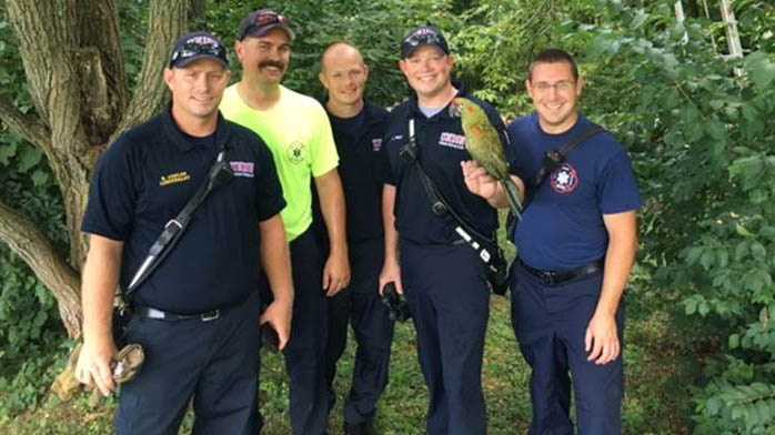 Man thanks Boone Co. firefighters for saving bird