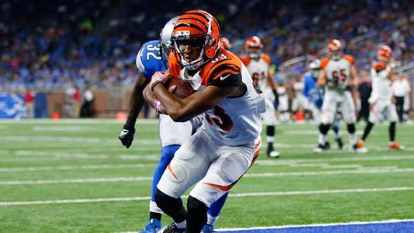 Hill's early TD helps Bengals to 30-14 win over Lions