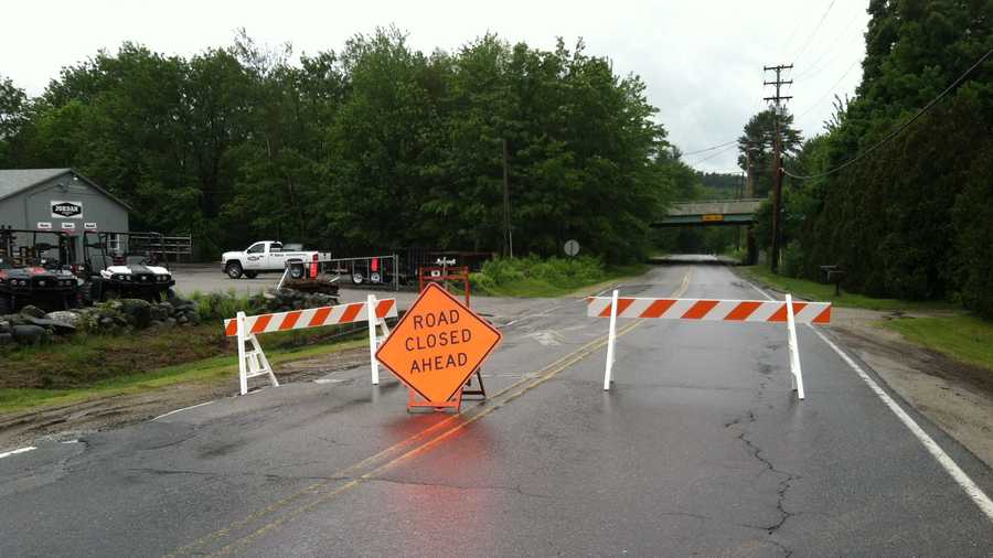 Flooding closes Falmouth bridge
