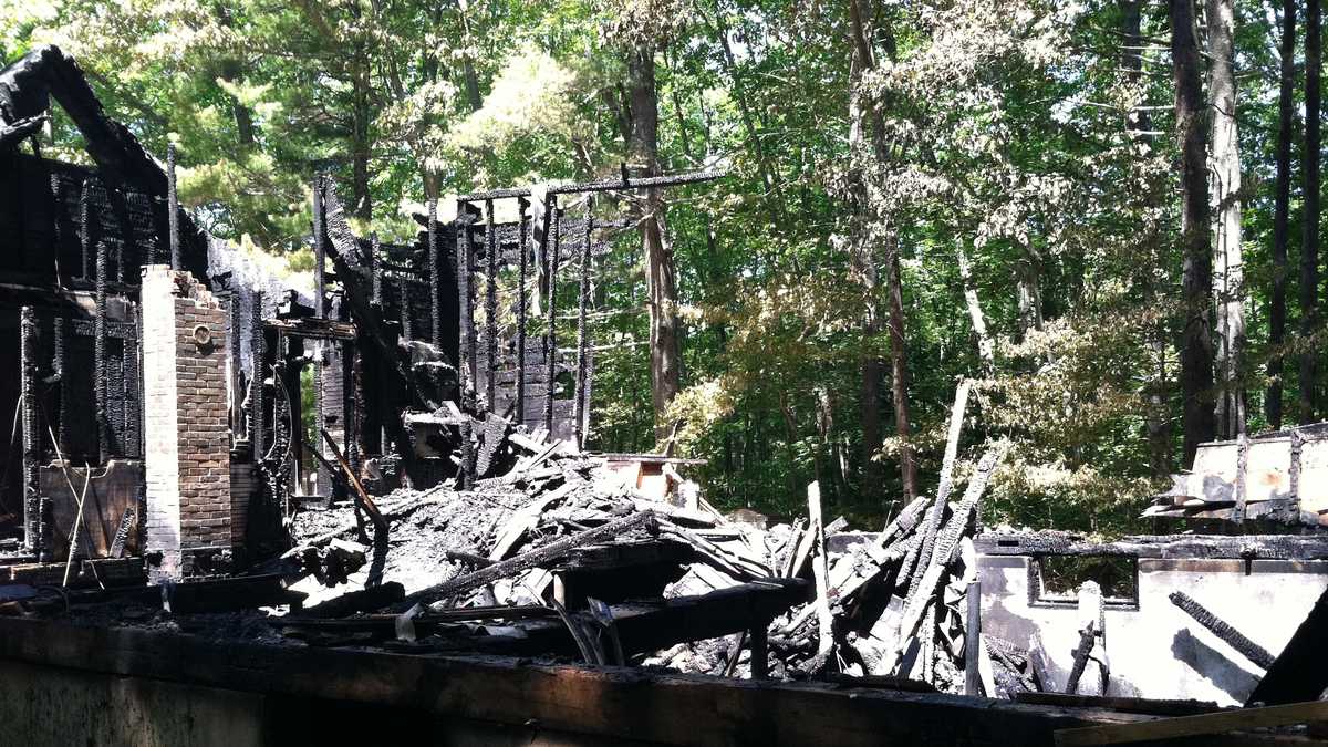 Photos: Fire destroys historic chapel