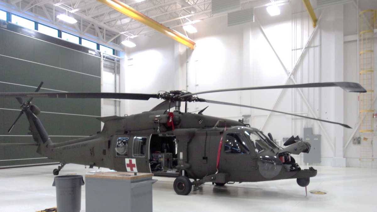 Maine Guard unveils Blackhawk helicopters