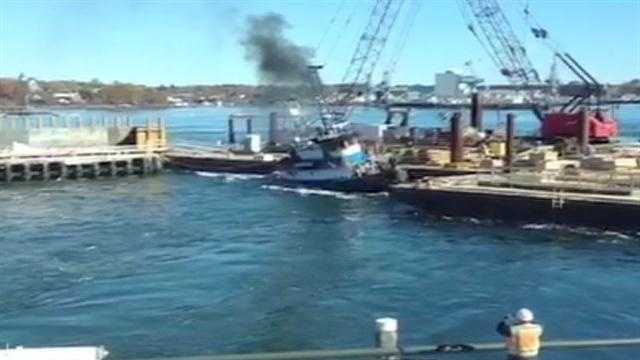 Two escape after tugboat capsizes In Piscataqua River