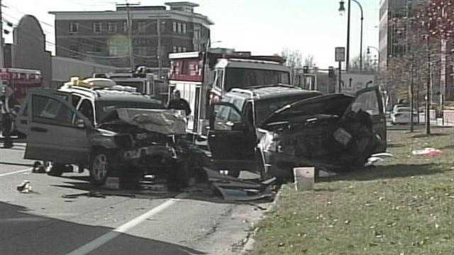 Photos: 10 people injured in Portland crash