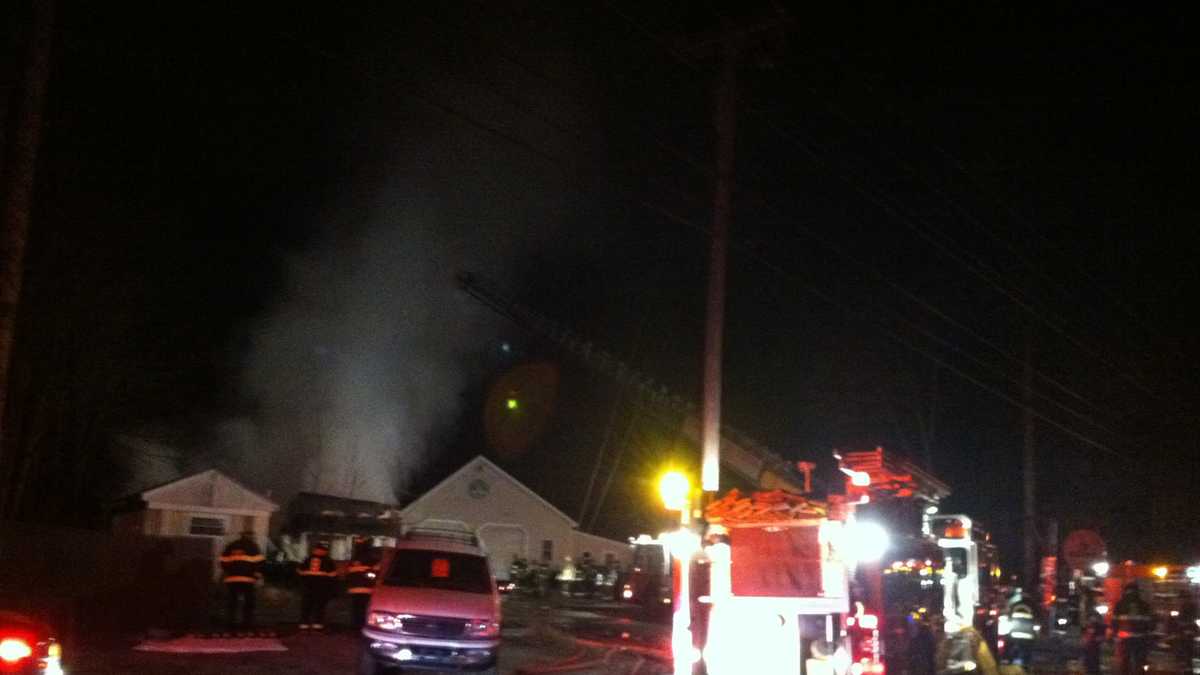 Photos: Crews battle fire in Buxton