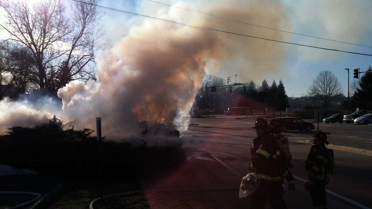 Firefighters Battle Portland Brush Fire