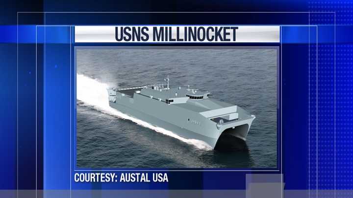 Navy to christen new ship with a Maine connection