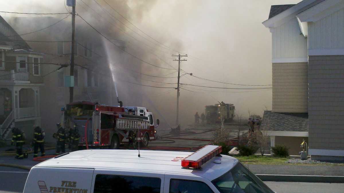 Photos: Fire destroys 3 Lewiston buildings