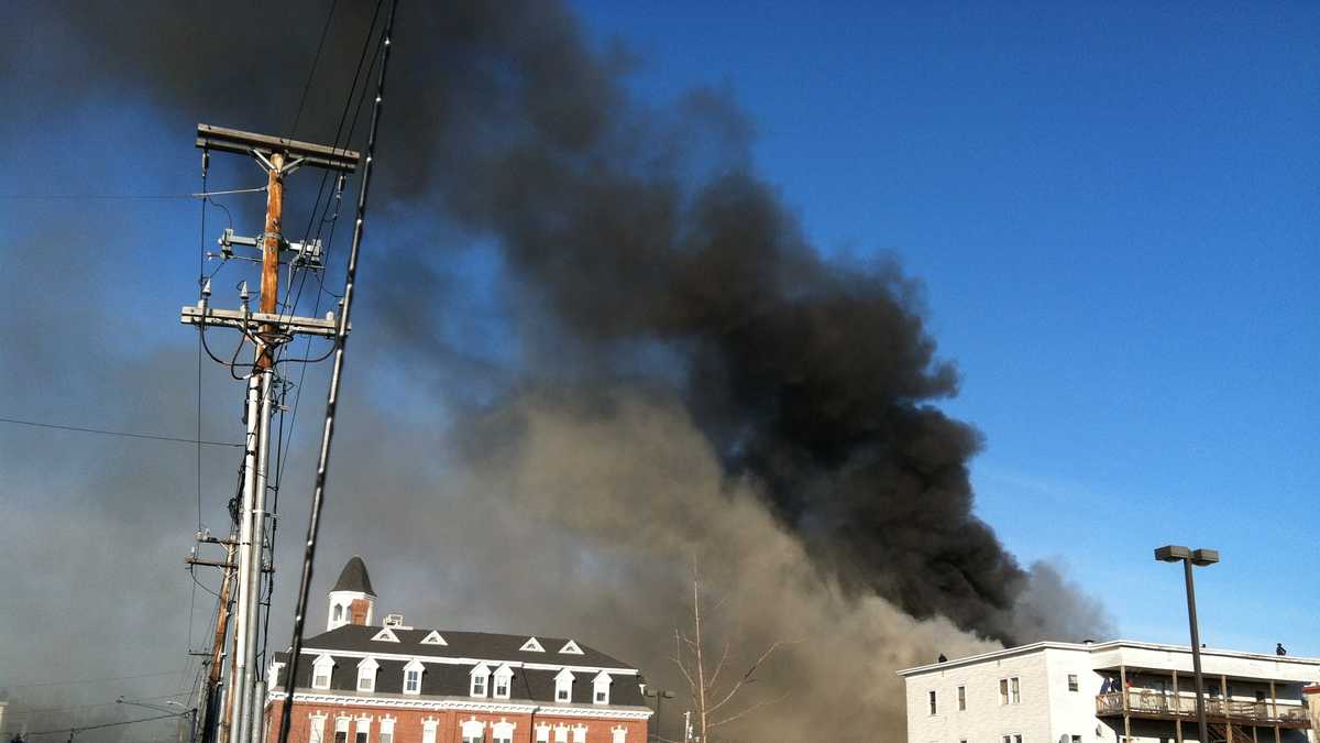 Photos: Fire destroys 3 Lewiston buildings