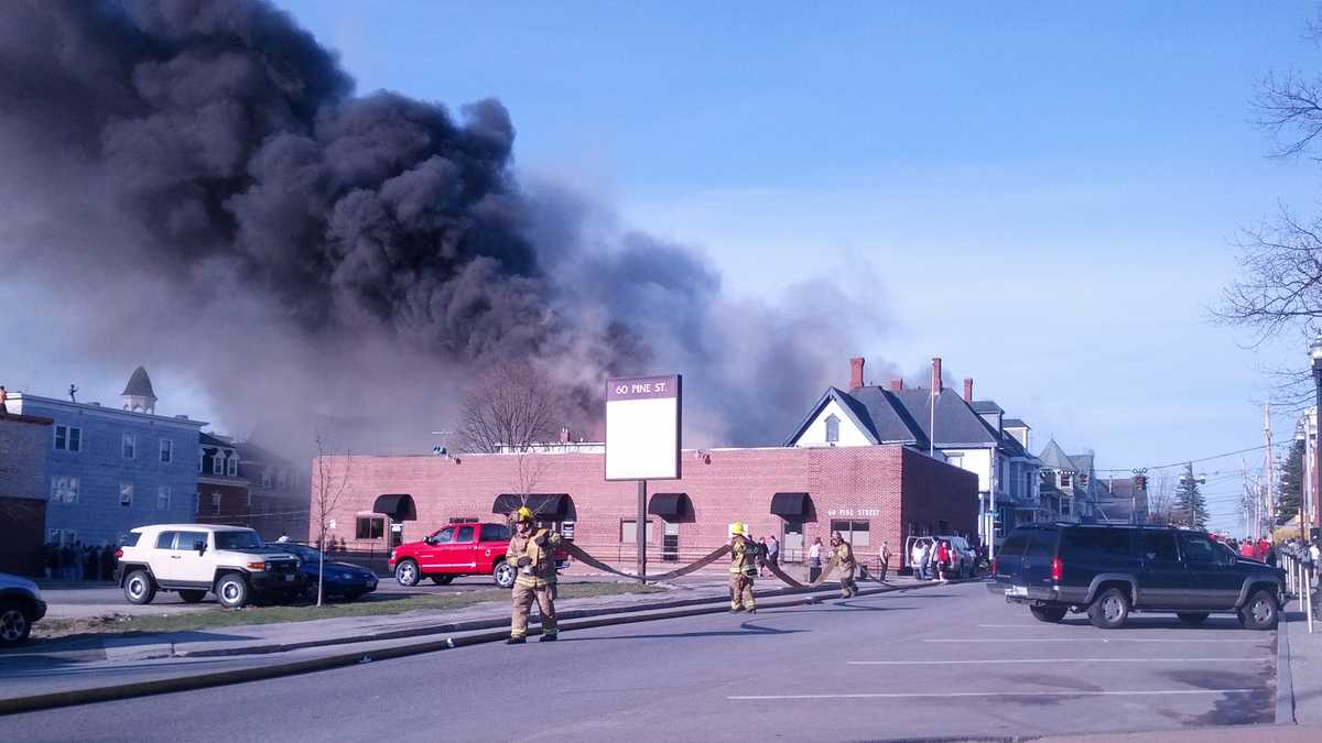 Photos: Fire destroys 3 Lewiston buildings
