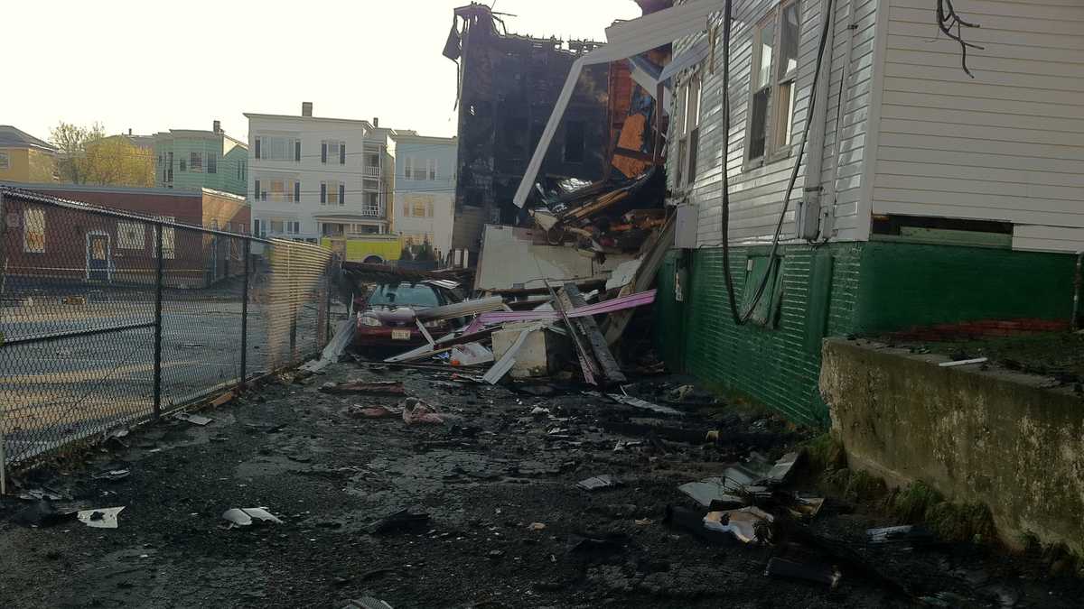 Photos: Fire destroys 3 Lewiston buildings