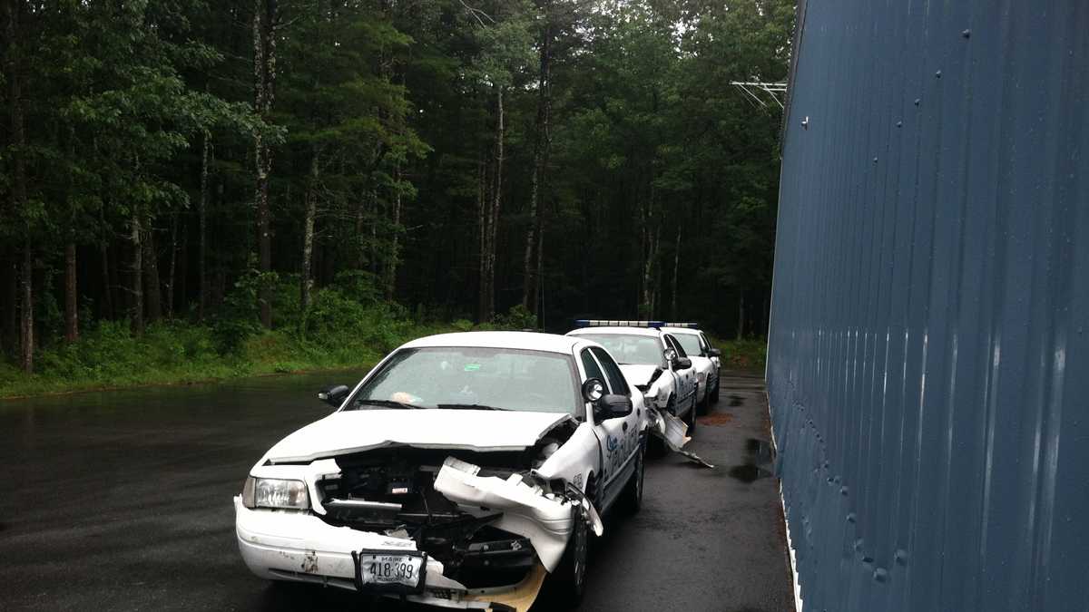 Photos Woman Rams Police Cruisers Subdued With Stun Gun