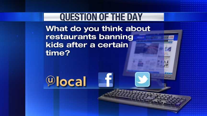 Restaurant bans kids after 7 p.m.