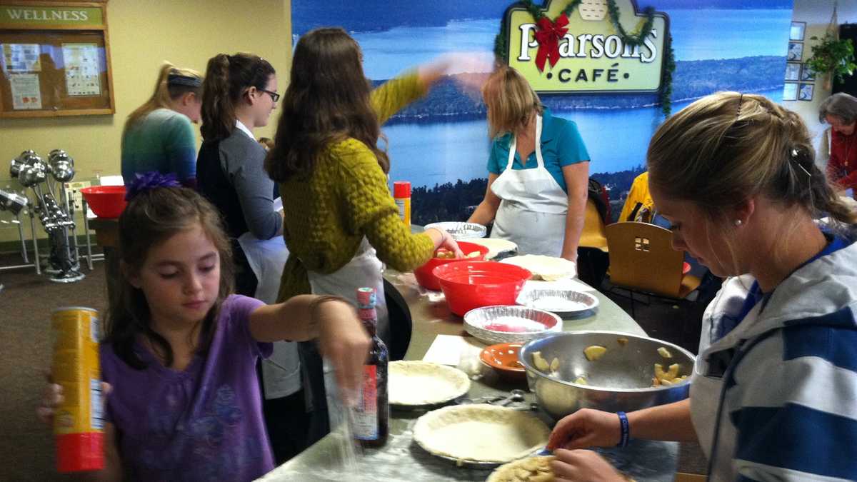 Photos: Volunteers bake 225 pies in 3 hours