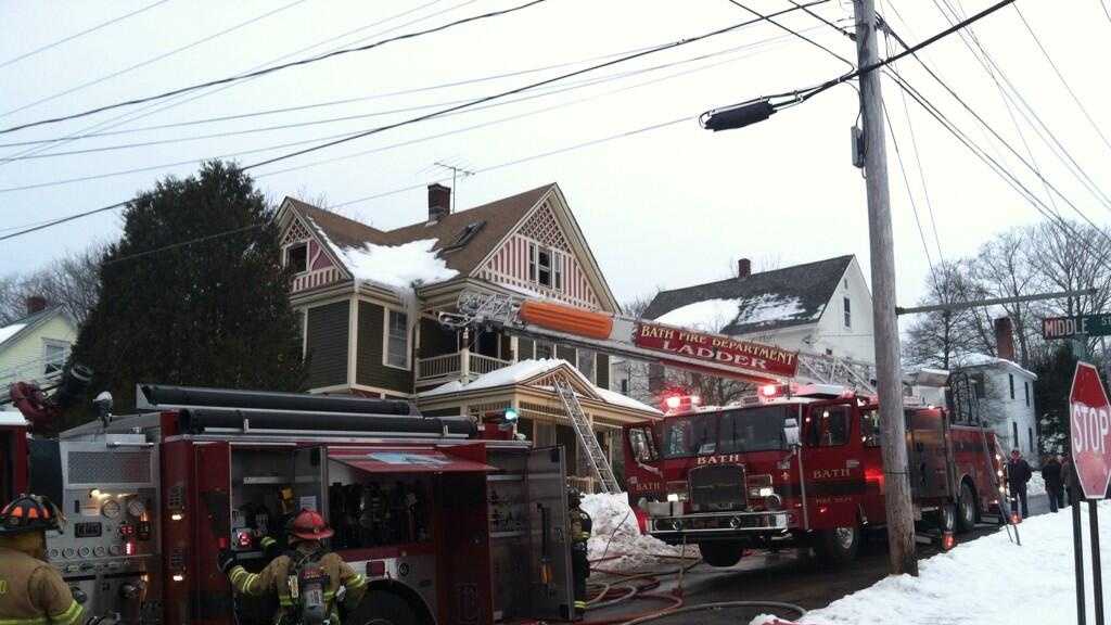 Bath firefighters rescue two in South Street fire