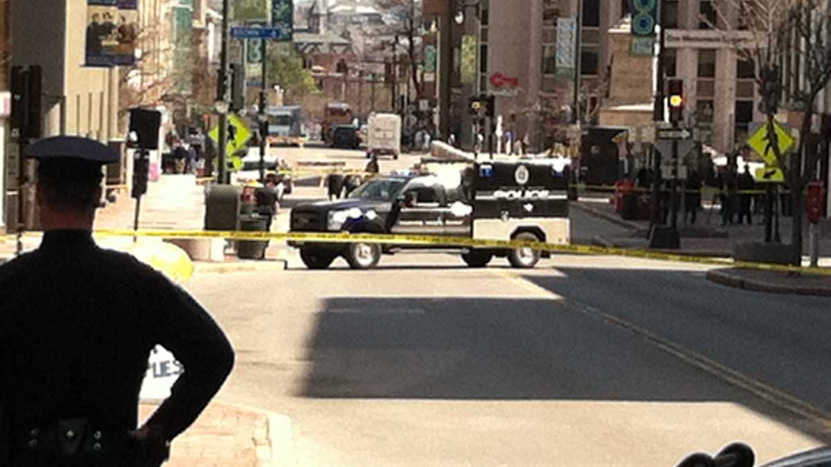 Photos: Suspicious device closes Congress Street