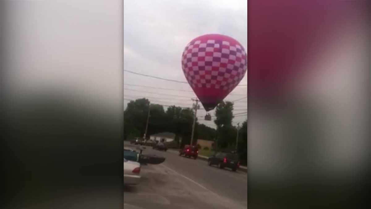 Images capture explosions as hot air balloon crashes