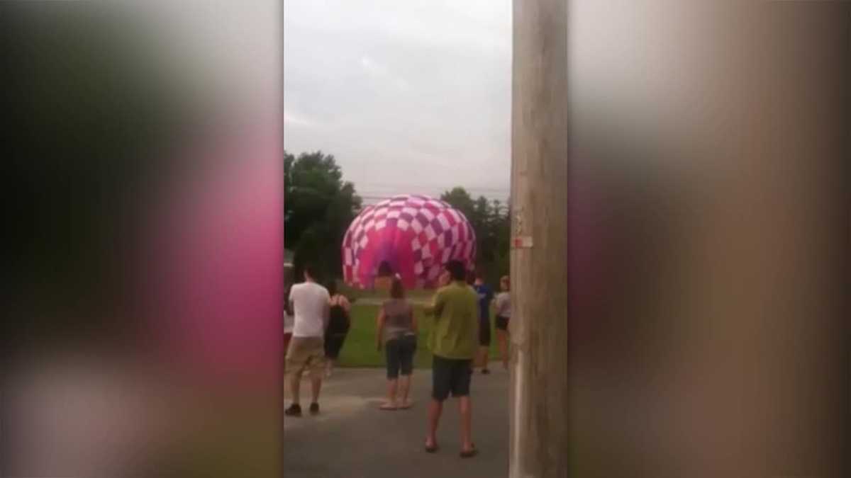 Images capture explosions as hot air balloon crashes