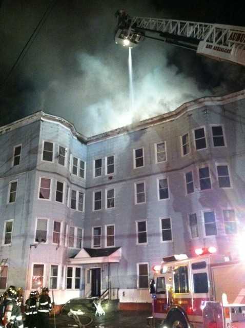 Photos: Fire rips through Lewiston apartment building