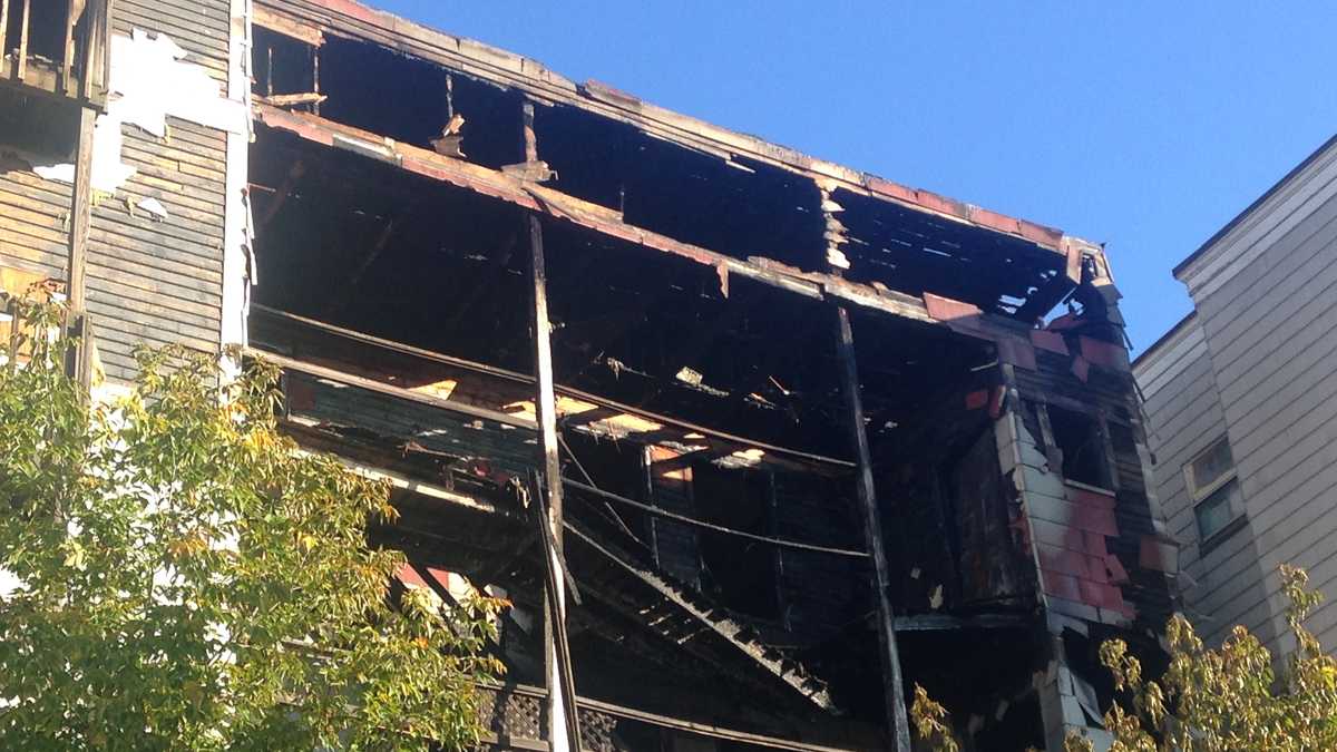 Photos: Fire rips through Lewiston apartment building