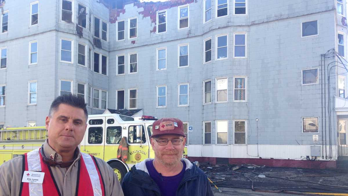 Photos: Fire rips through Lewiston apartment building