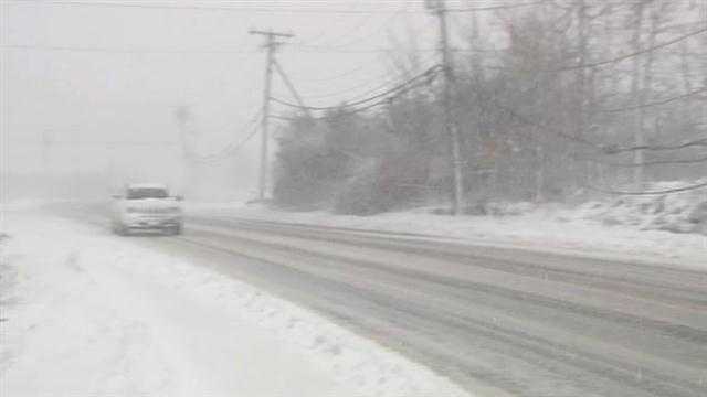 Photos: Storm brings first snow to much of Maine