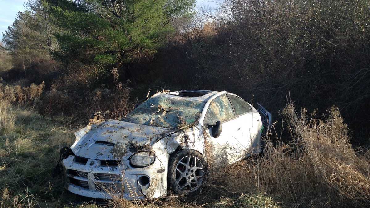 Photos: Car goes airborne, 3 hurt