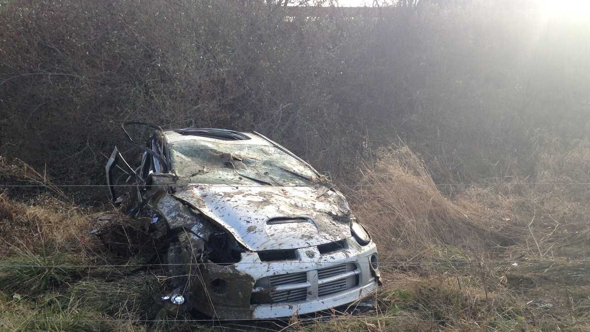 Photos: Car goes airborne, 3 hurt