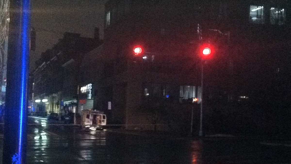 Photos: Suspicious object found outside Portland PD