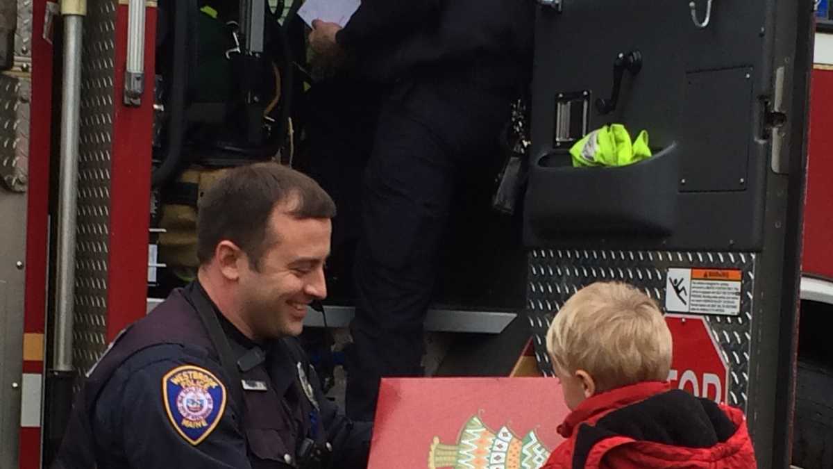 First responders deliver Christmas gifts