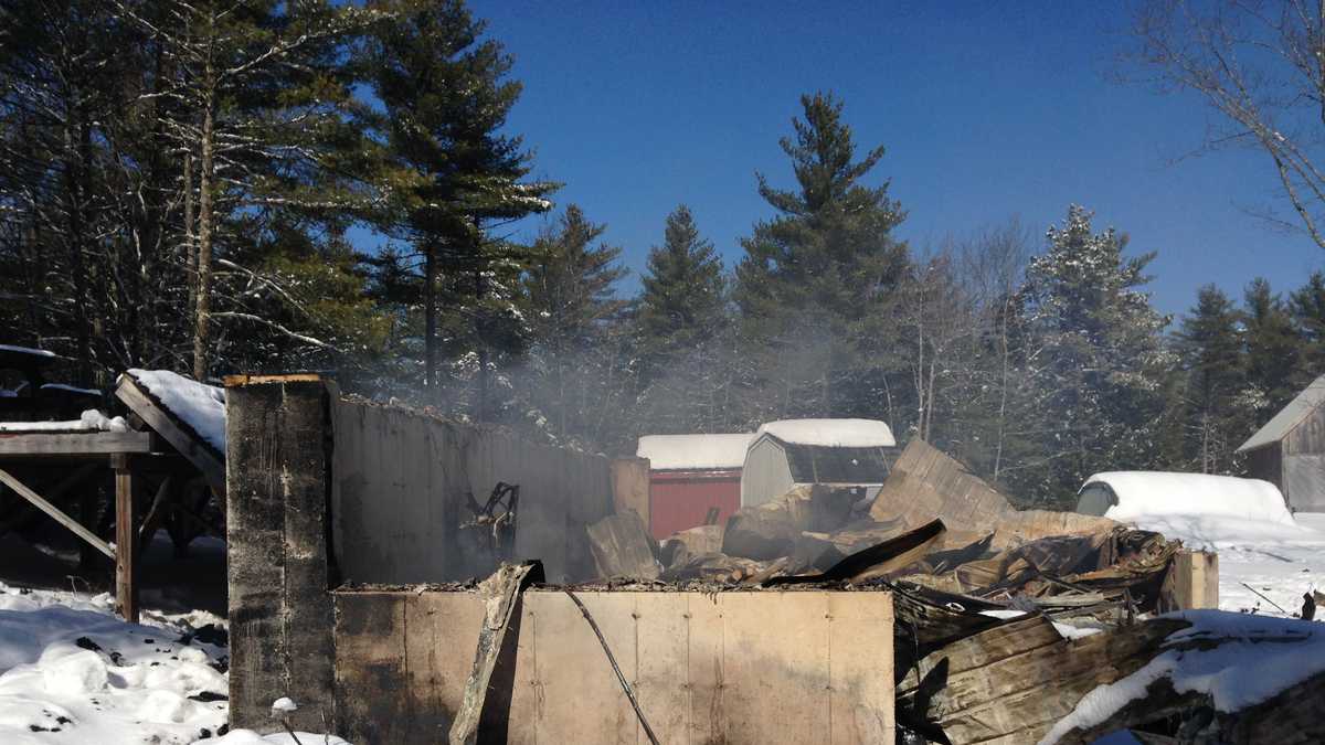 Unplowed driveway hampers firefighters' efforts to save burning home