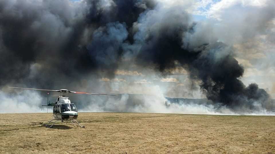 Photos: Fire burns 50 acres in Penobscot County