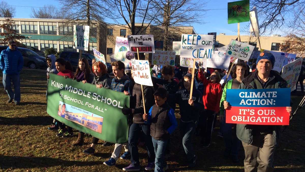 Students march to raise awareness about climate change